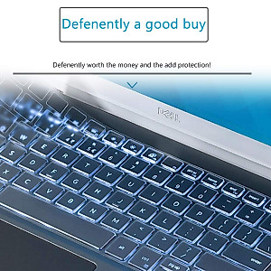 Keyboard Cover for Dell Gaming G15 5510 5515 5520 5521 5525 5530 5535, Inspiron 15 17 7706 7790 7791 7500 7501 7506 7590 7591 3501 3505 3502 5501 5502 5505 5508 5509 5584 5593 5593 5598, Vostro 15