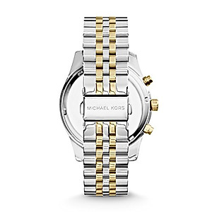 Michael Kors Men's Lexington Stainless Steel Analog-Quartz Watch with Stainless-Steel Strap, Two Tone, 20 (Model: MK8344)