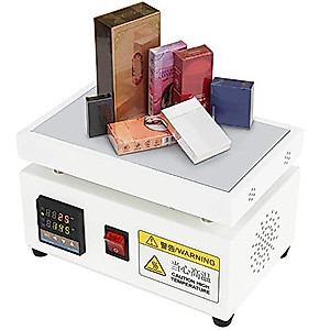 Hanchen Cellophane Wrapping Machine Manual Cellophane Overwrapping Machine Desktop Heating Sealing Machine for BOPP Cigarette Perfume Cosmetics Poker Box PVC Heat Sealer Film (LS12-200)