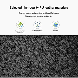 Ottomans/Office Footrests, PU Leather Foot Stool with Wheels, Foot Stand Under Desk, Height Adjustable Rolling Leg Rest, Computer Foot Rest Under Desk at Work, Small Footstool Relax Chair Gaming,Black