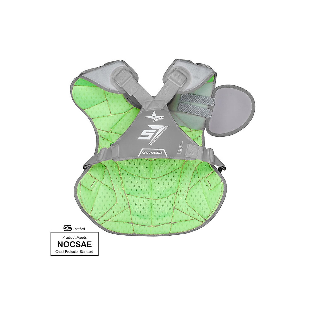 All Star S7 Axis NOCSAE Certifed Baseball Catcher's Chest Protector - Ages 12-16
