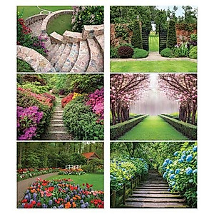 2024 Garden Path Wall Calendar, 12-Inch x 9-Inch Size Closed, 18-Inch Size Open, Large Bookstore-Quality, Spiral-Bound Hanging Monthly Wall Calendars for Kitchen & Office, by Current