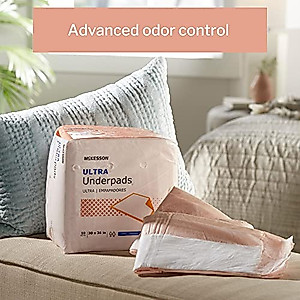 McKesson Ultra Underpads, Incontinence, Heavy Absorbency, 30 in x 36 in, 100 Count