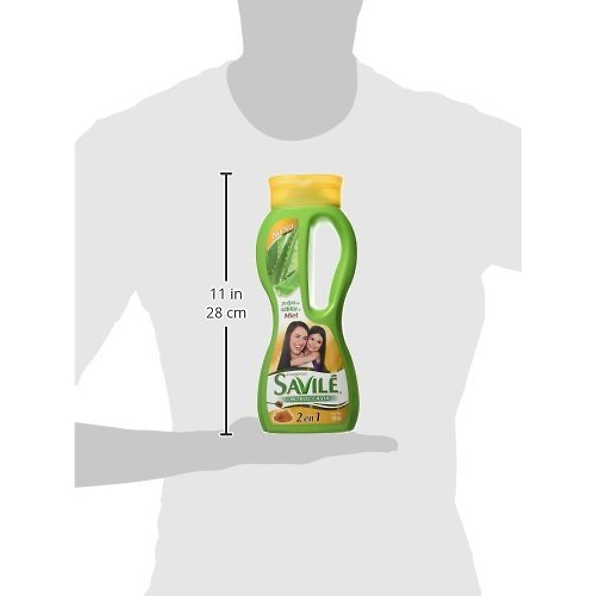 Savile Shampoo Control Caida 2 En 1 pulpa de Sabila Y Miel (Aloe & Honey)