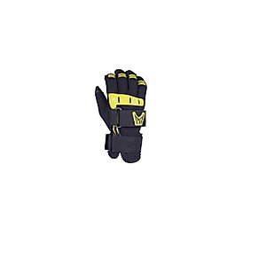 HO World Cup Mens Waterski Gloves Black/Yellow Sz XL