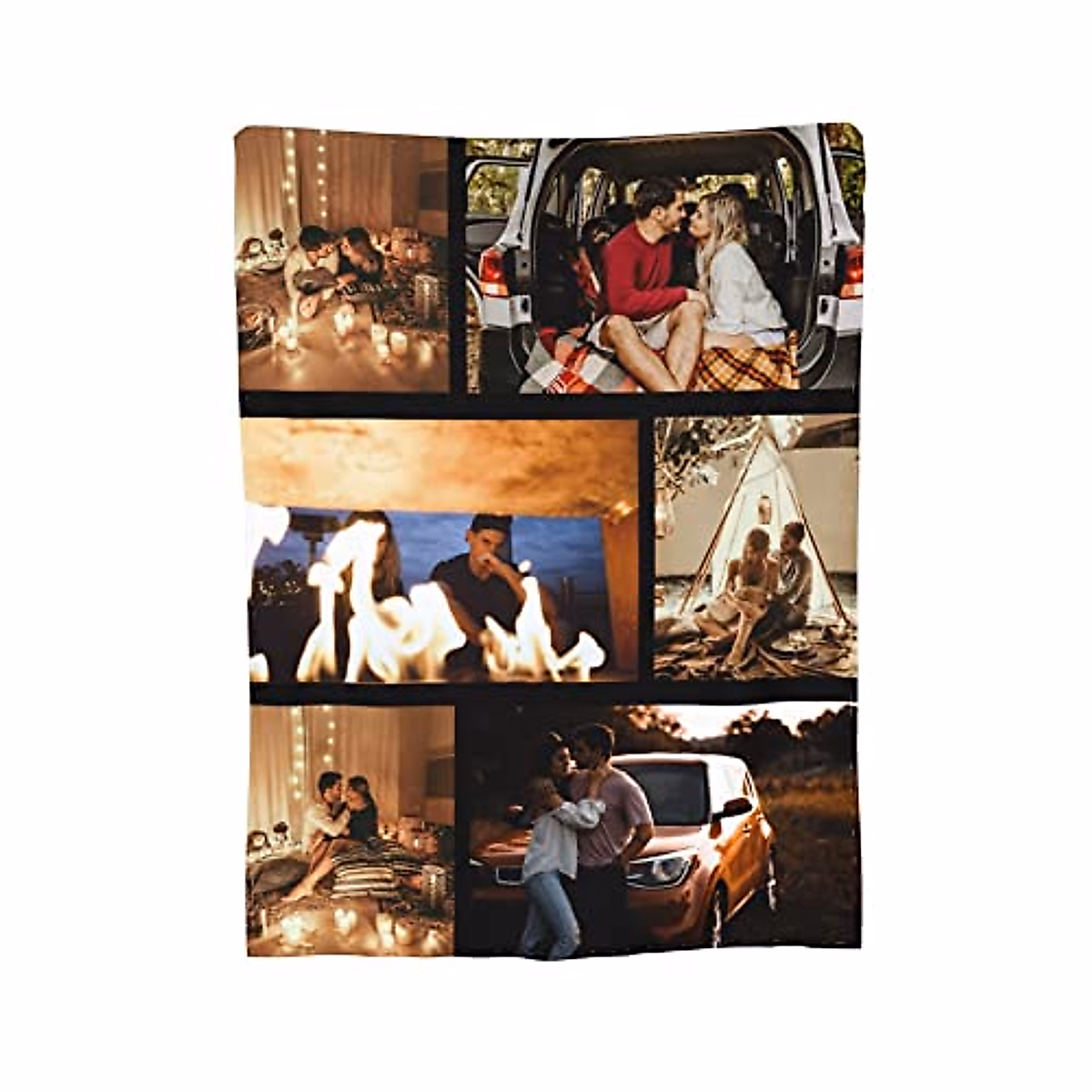 Custom Blanket with Photos Personalized Blanket Customized Throw Blanket Photos Custom Gifts for Christmas, Kids, Adults, Family Friends Lovers Dog Pets Personalized Birthday 50x30 in