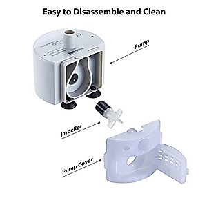 OlarHike Replacement Pump for Pet Drinking Fountains Compatible with Stainless Steel Pet Fountain Only, Dog and Cat Water Dispensers Pump