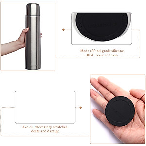 Mozeat Lens 20Pcs Rubber Bottoms for Tumblers 20 oz, Protective Anti-Slip Silicone Tumbler Bottoms with Adhesive, Tumbler Bumpers Rubber Tumbler Bottom for Skinny Sublimation Tumblers