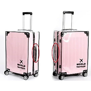RF REENFAYA Suitcase Cover Luggage Protector Covers Clear Luggage Cover PVC Suitcase Luggage Cover Waterproof Luggage Case Thicken Suitcase Protector Cover (30inch)