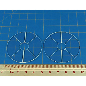 LITKO Gothic Space Fire Arc Templates Compatible with Battlefleet Gothic, 1.5mm Clear Acrylic (2)