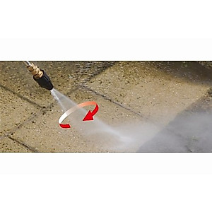 Erie Tools Alloy Steel Pressure Washer Rotating Turbo Nozzle 4,000 PSI, 3.0 Orifice, 3.0 GPM with 1/4" Quick Connect Plug