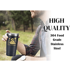Onebttl Chinese New Year 2025 Gifts - Year of The Snake - Decorations for Lunar New Year - 20oz/590ml Double Wall Vacuum Insulated Stainless Steel Tumbler - with Lid and Straw - Black