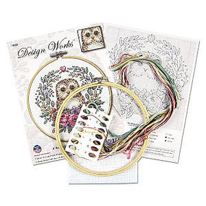 Design Works Crafts Janlynn Counted Cross Stitch Kit, Owl