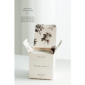 Sisu Scents | Fresh Focus | Sicilian Lemon, Jasmine & Lemon Flower | Luxury Scented Jar Candle | Made in California | Vegan & Clean Burning | 8oz