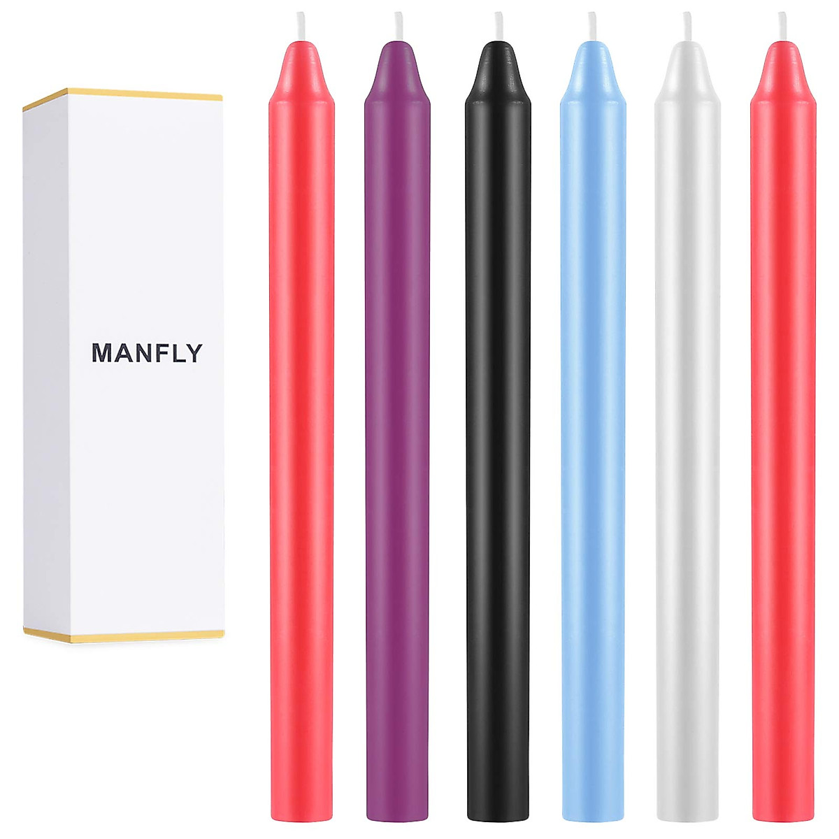 MANFLY Low Temperature Candles, Soy Wax Scented Candle, Couple Wax, Wedding, Home Decor (6 PCS)