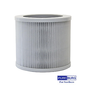 PUREBURG Replacement HEPA Filter Compatible with VEWIOR A1 HQSC-50 HQKJ-80,AMEIFU AP01W, KOIOS HQKJ-50, Tailulu HQZZ-60 PUR0003 Air Purifiers, 2-Pack H13