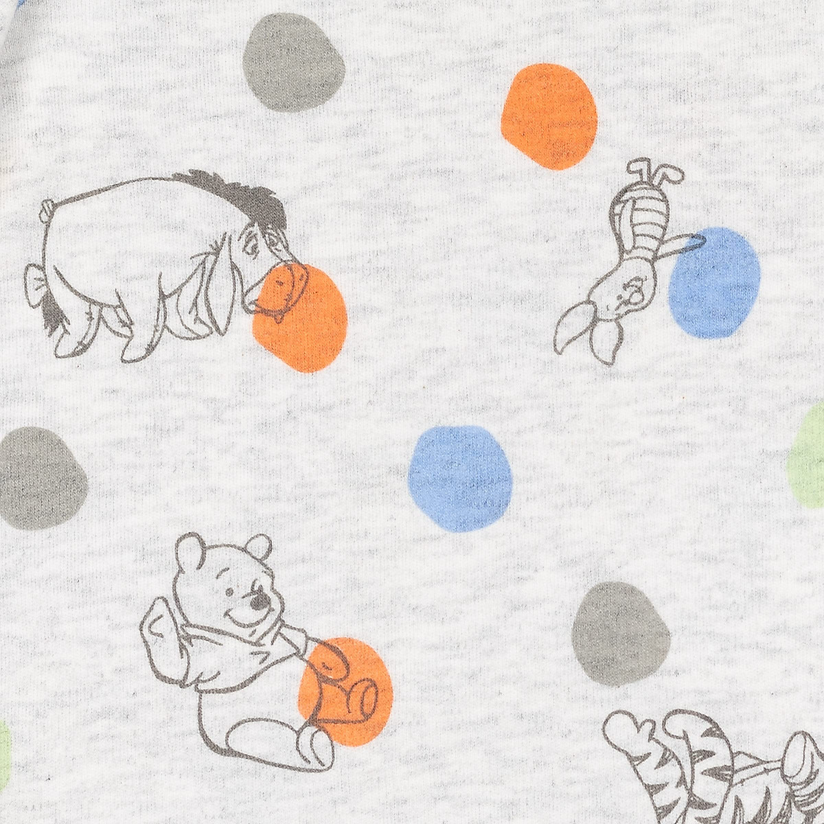 Disney Winnie the Pooh Eeyore Tigger Piglet Infant Baby Boys 5 Pack Bodysuits 12 Months