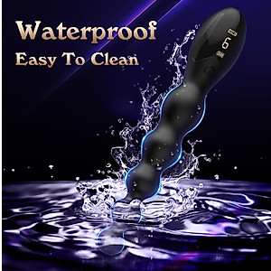 Male Sex Toys Anal Beads Butt Plug - Adult Toys Anal Toys Sex Toys for Men Adult Toy Sex Toy Anal Vibrators Graduated & Display Design Anal Toys Dildo Prostate Massager with 9 Vibration Modes