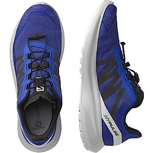 Salomon Men's Hypulse Trail Running Shoe, Dazzling Blue/Black/Vibrant Orange, 11