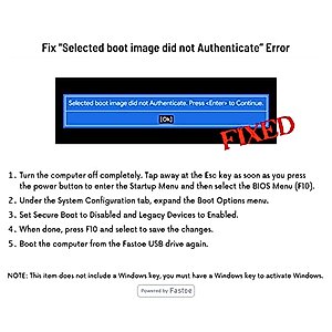 Fastoe Bootable USB Flash Drive for Windows 10, Bootable USB Install & Upgrade for Windows 10 Pro 32/64 Bit