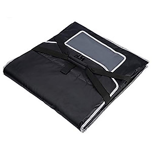 cherrboll Insulated Pizza Delivery Bag Commercial Food Warmer Carrier Bag 22" by 22" by 11" Holds 5-20" Large Pizza Boxes or Trays