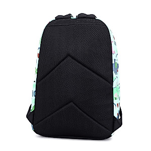 Acmebon Fashion Roomy Cute Backpacks for Teen Girl Children Lightweight School Bookbag Dinosaur