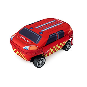 ZIPIT Fire Truck Pencil Case for Boys, Large Capacity Pencil Box for School