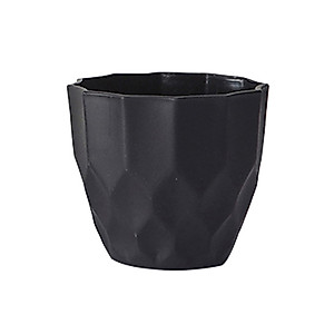 Bonsai Planter Decorative Small Lightweight Frosted Plastic Flower Pot Round Bottom Small Planter for Home Succulent Pot Simple