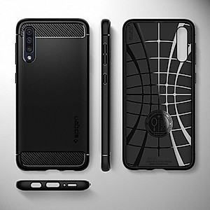 Spigen Rugged Armor Designed for Samsung Galaxy A50 / A50s / A30s Case (2019) - Matte Black