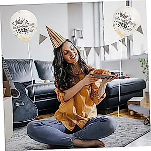 Abaodam 2 Packs balloon happy birthday ballons happy birthday banners decorative holiday garland arch decor ballon garland latex 18th banner birthday theme emulsion suite photo