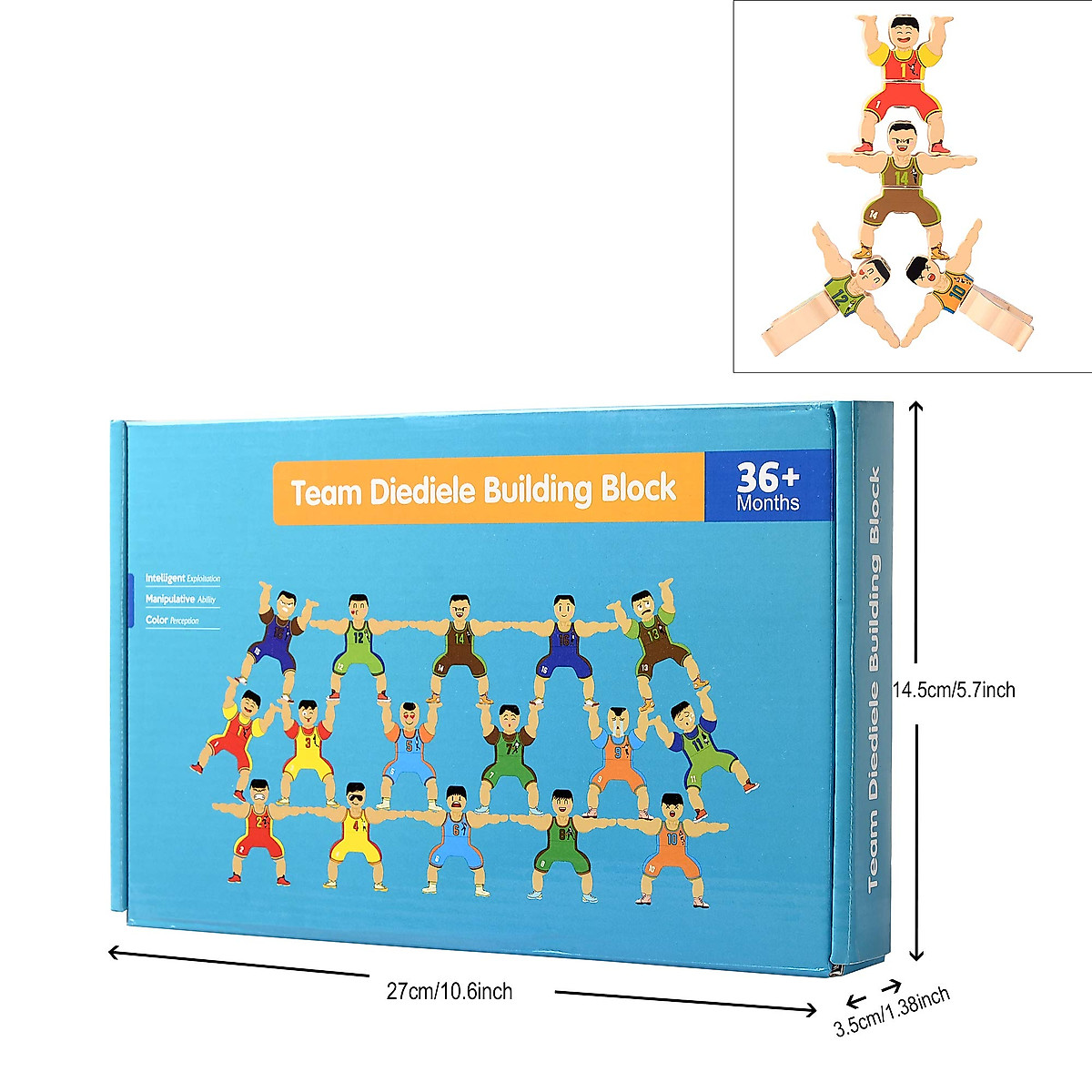 BESTING Wooden Toy Balancing Stacking Blocks Parent-Child Preschool Games(HJ017)