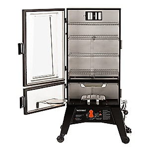 Masterbuilt MB20051316 Propane Smoker with Thermostat Control, 40 inch, Black