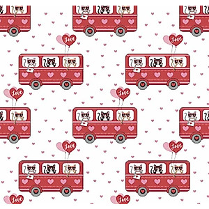 Stesha Party Valentines Day Wrapping Paper Gift Wrap - Folded Flat 30 x 20 Inch (3 Sheets)