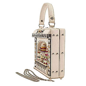 Mary Frances Cake Shop Womens Top Handle Bag, Ivory