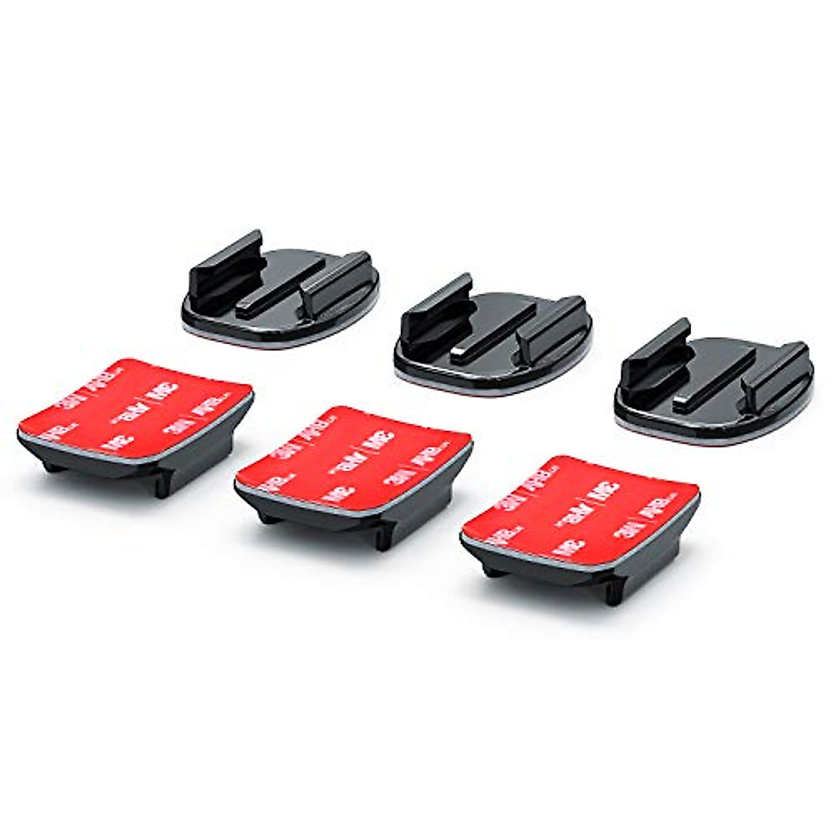 Sametop Helmet Adhesive Sticky Mounts Flat Curved 3M Mount Compatible with GoPro Hero 11, 10, 9, 8, 7, 6, 5, 4, Session, 3+, 3, 2, 1, Hero (2018), Fusion Max Cameras