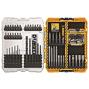 DEWALT Drill Bit Set / Screwdriver Set, 80-Piece (DWAMF1280) , Yellow