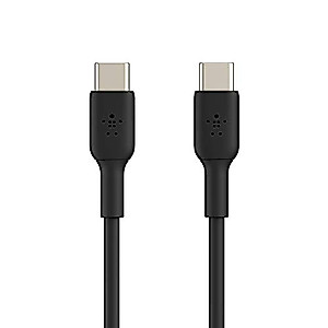 Belkin 3.3ft USB-C to USB-C Cable, Fast Charge Cable for Galaxy S23, S22, Note10, Note9, Pixel 7, Pixel 6, iPad Pro, More USB Type-C Cable - Black