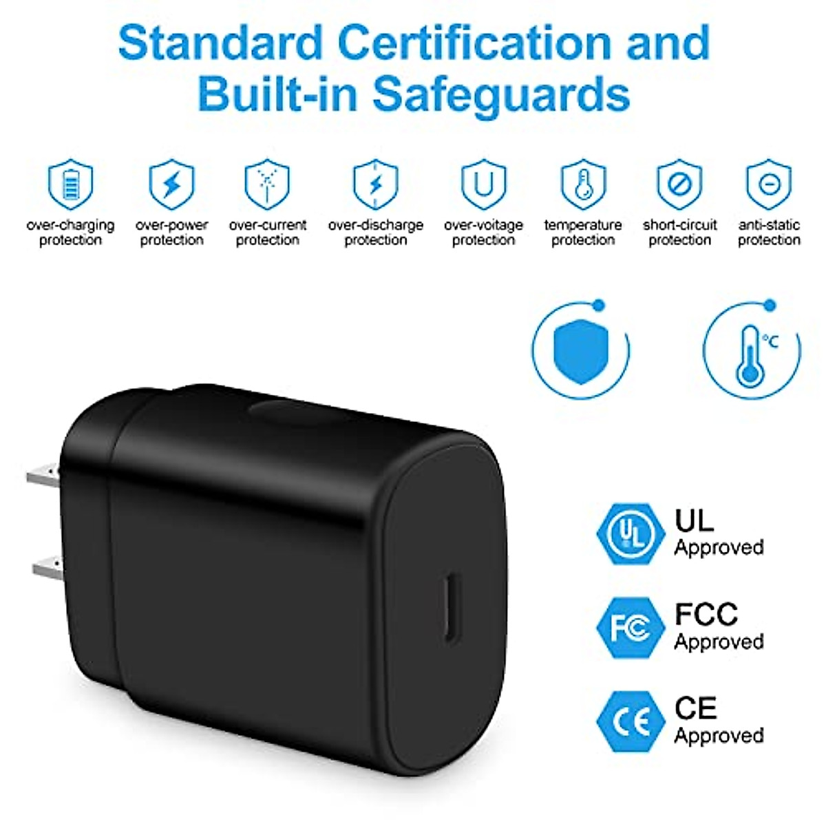 25W Samsung Super Fast Charger Type C Charging Block for Samsung Galaxy S23/S22 Ultra/S21 FE/A54/A34/A14 5G/A13/Z Fold 4/A53/A03s,Pixel 7,2Pack USBC Box Power Adapter 6FT Android Phone Charger Cable