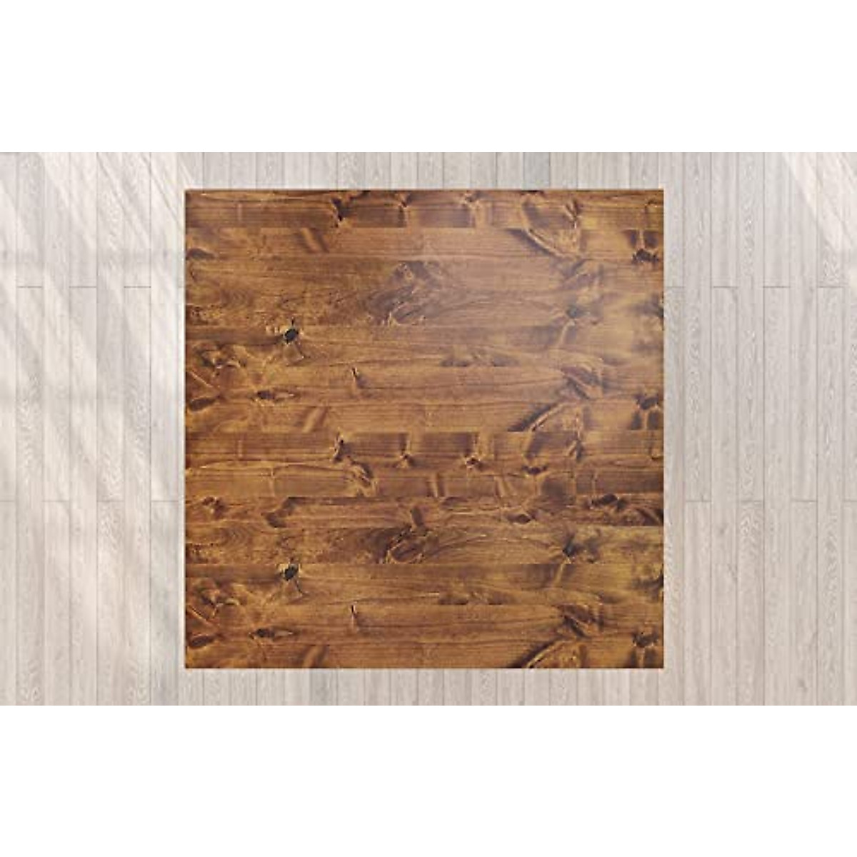 JAMES + JAMES Square Industrial Steel X Pedestal Table (46" x 46" Square, Tuscany Finish)