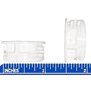 White Quickloc Flanged Fasteners for Face 25mm Boring Furniture Connectors (Set of 8) Sauder Titus