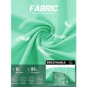 TACVASEN Women's Athletic Jackets UV Protection Shirts Running Jackets for Women UPF 50+ Long Sleeve Activewear Golf Shirt Mint Green