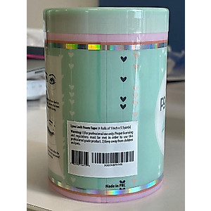 Lyon Lash Foam Tape | Medical Elastic Eyelash Tapes for Eyelash Extensions | Eyelash Extension Supplies Under Eye Pads Lint Free Patches Hypoallergenic Latex Free (1 inch x 4)