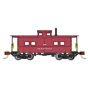 Bachmann Trains - Northeast Steel Caboose Lackawanna #889 - HO Scale