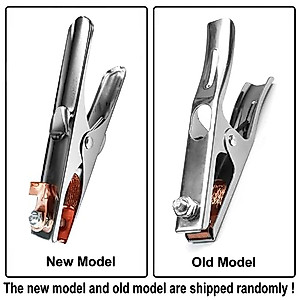 Utoolmart 300-Amp Welding Ground Clamp, Heavy Duty ARC Welding Ground Clamp, Welding Earth Clamp with Cable Copper Grip Clip, for ARC Welder and Cutter Machine 1 Pack