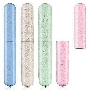 4 Packs Portable Travel Toothbrush Case Breathable Travel Toothbrush Holders Bulk Toothbrush Holder for Travel Camping Home School Toothbrush Travel Container for Business Trip Toothbrush Cover