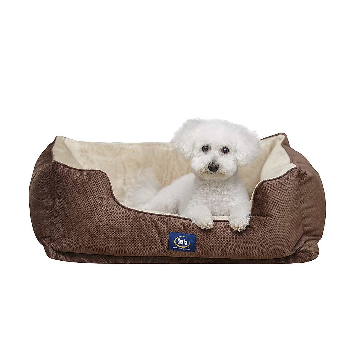 Serta Ortho Cuddler Pet Bed, Mocha