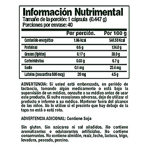 Nature's Bounty Lutein, 20 mg, 40 Count