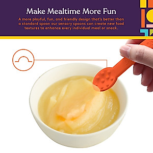 Special Supplies Duo Spoon Oral Motor Therapy Tools, 3 Pack, Textured Stimulation and Sensory Input Treatment for Babies, Toddlers or Kids, BPA Free Silicone with Flexible, Easy Handle