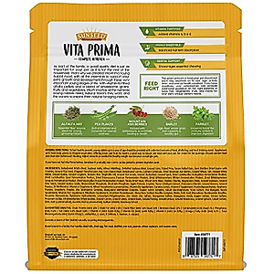 Sunseed Vita Prima Young Rabbit Food - Complete Nutrition - Premium Fortified Blend with Timothy Hay, 4 lb