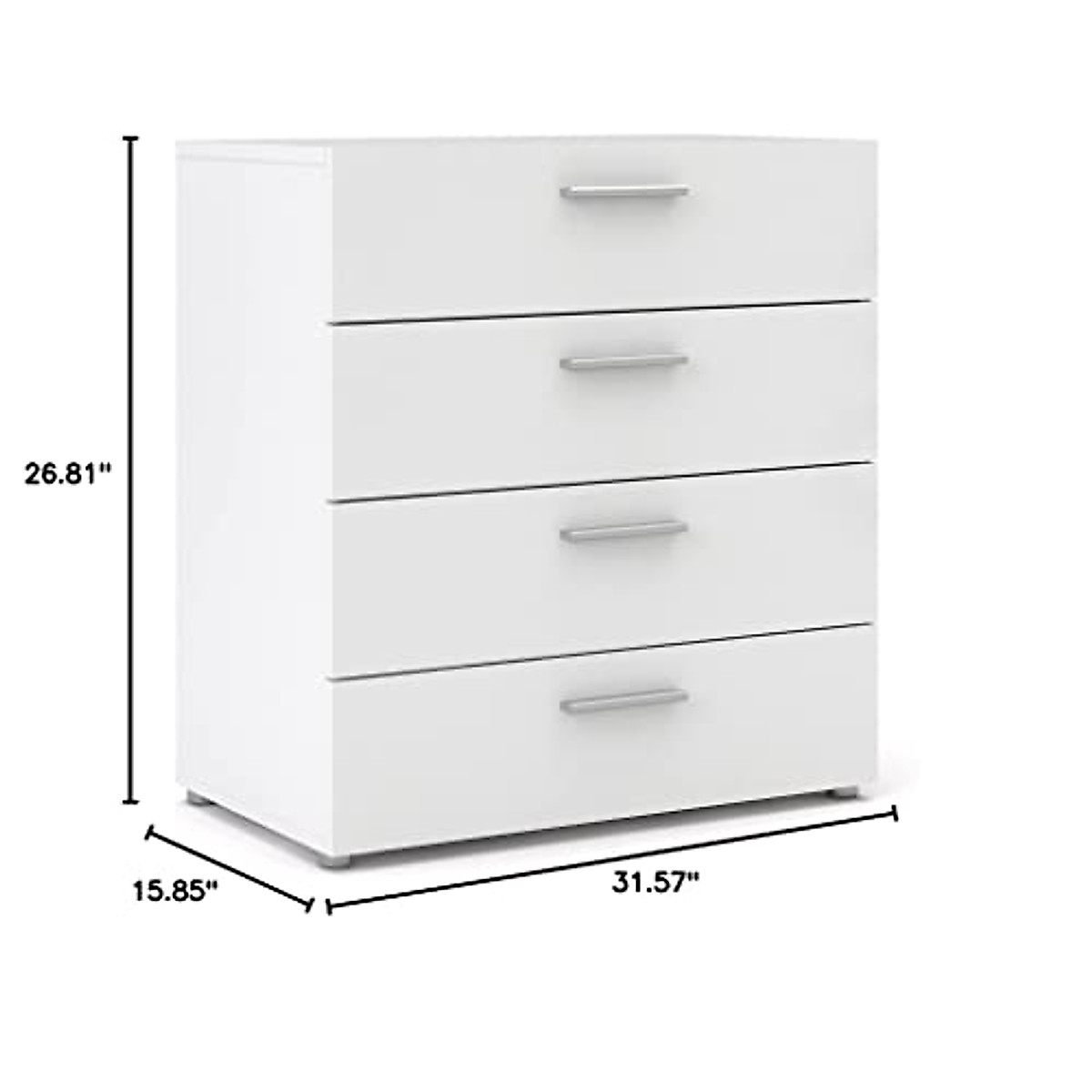 Tvilum Austin 4 Drawer Chest, White
